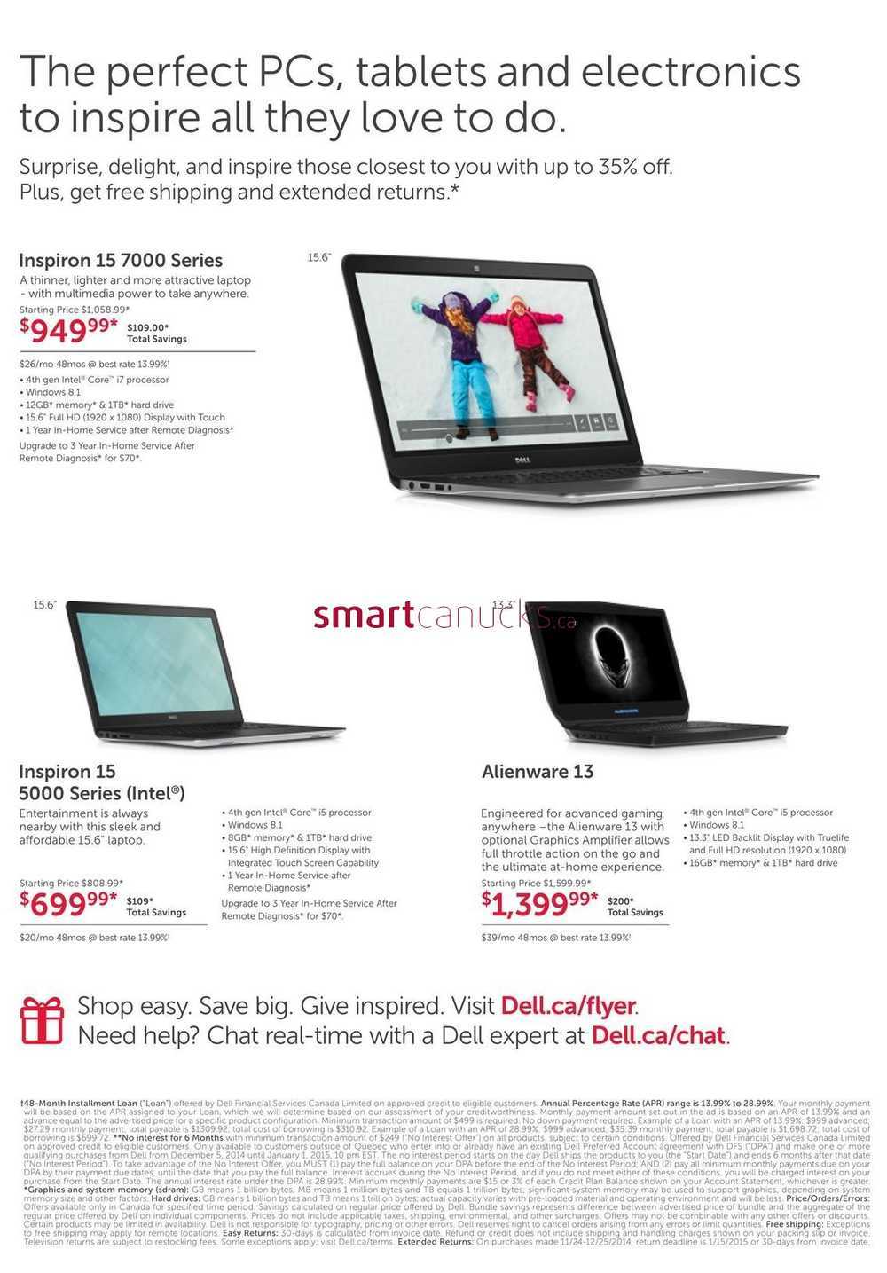 Dell.ca flyer December 8 to 19