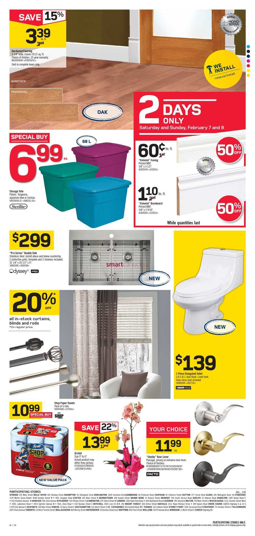 Rona Home & Garden Flyer February 5 to 11