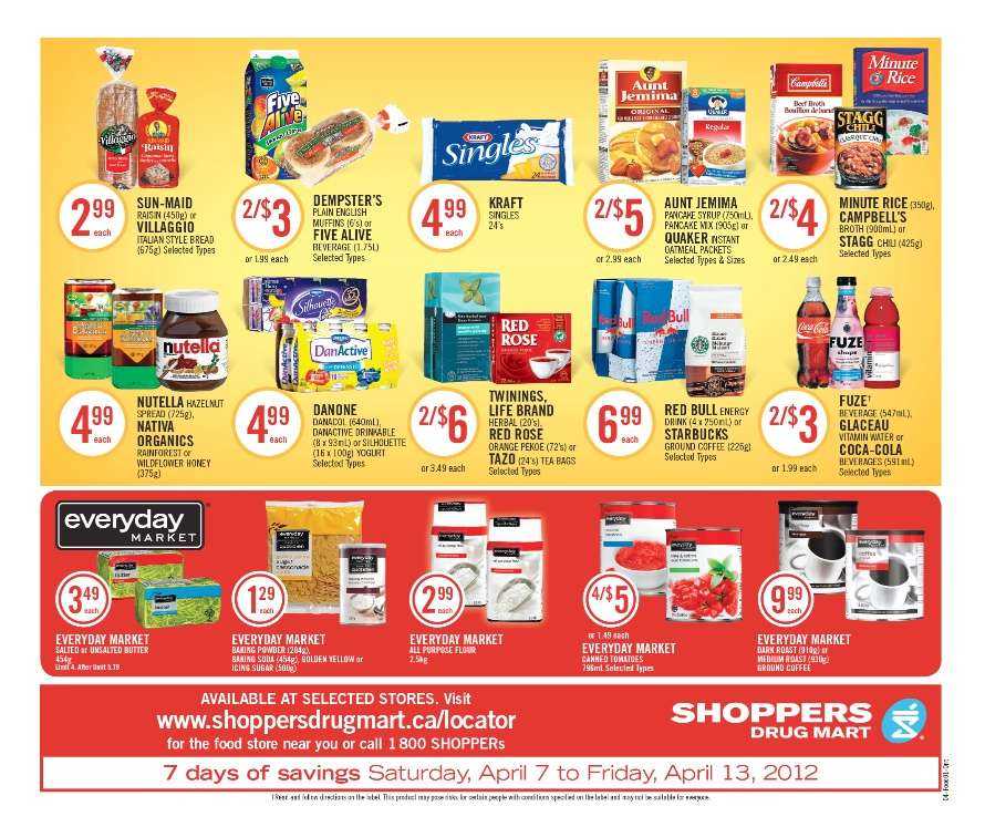 Shoppers Drug Mart Food Section(ON) flyer Apr 7 to 13