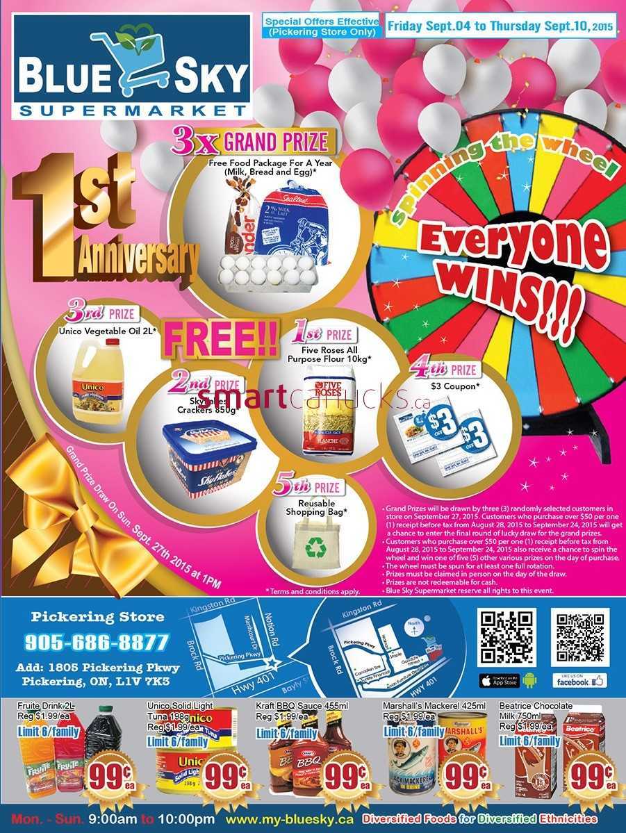 Blue Sky Supermarket Pickering Flyer September 4 To 10