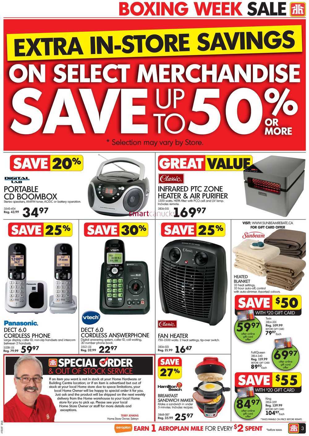 Home Hardware (BC) Boxing Week Sale Flyer December 16 to January 2