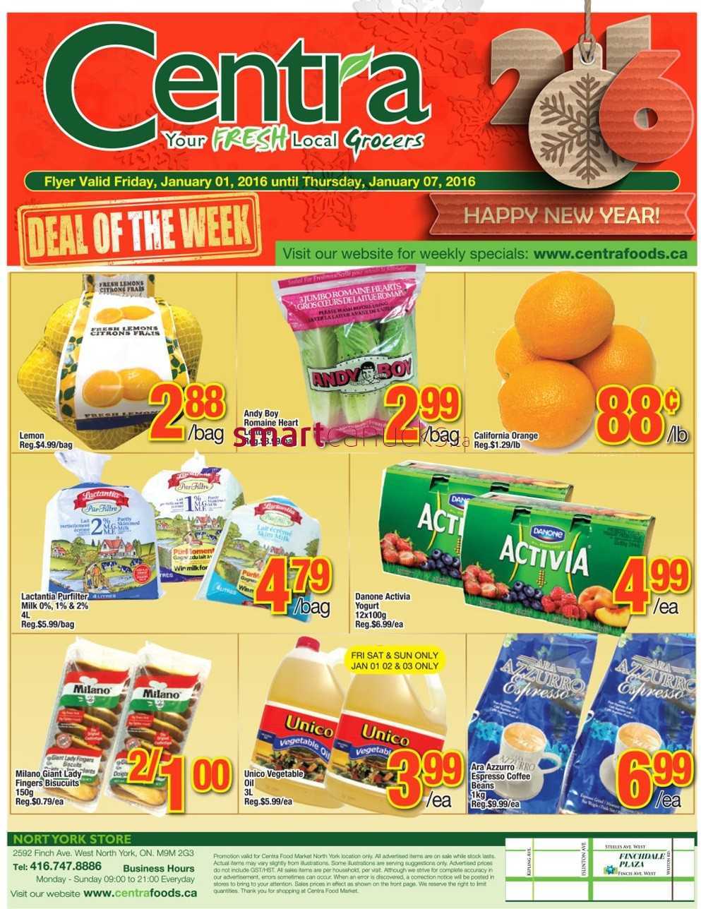 Centra Foods North York Flyer January 1 To 7 Centra Foods North York Flyer January 1 To 7