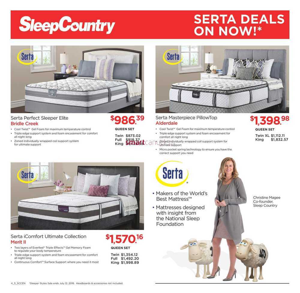 Sleep Country Flyer June 8 to 12