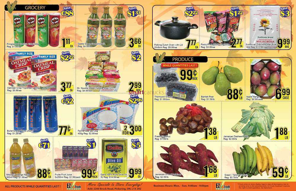 EZ Fresh Foodmart flyer Nov 2 to 8