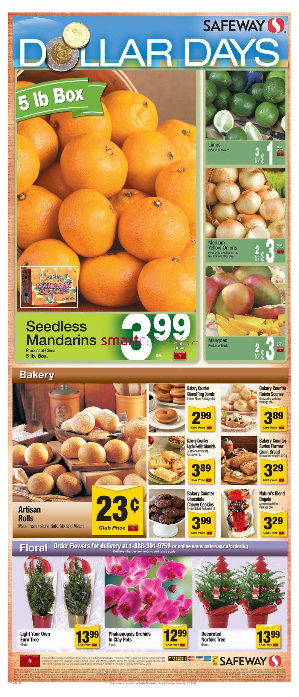 Safeway flyer Nov 16 to 22