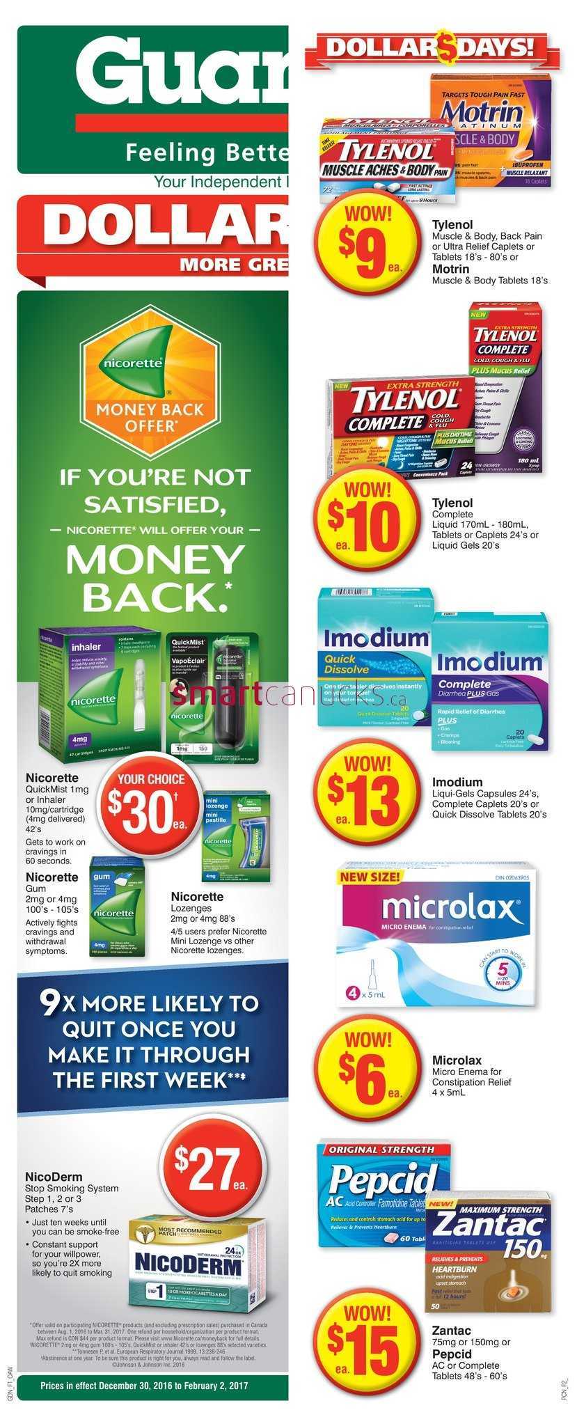 Guardian Pharmacy Flyer December 30 to February 2