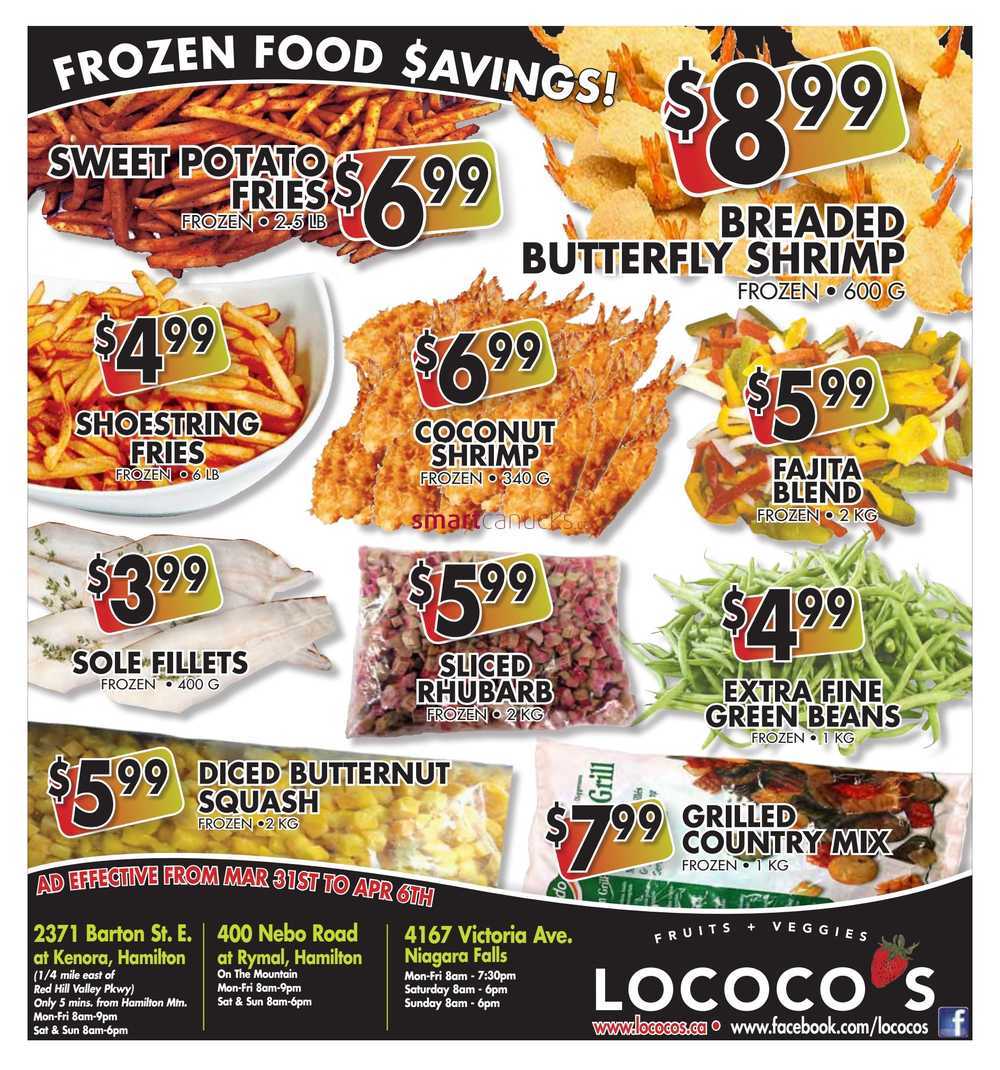Lococo's Flyer March 31 to April 6