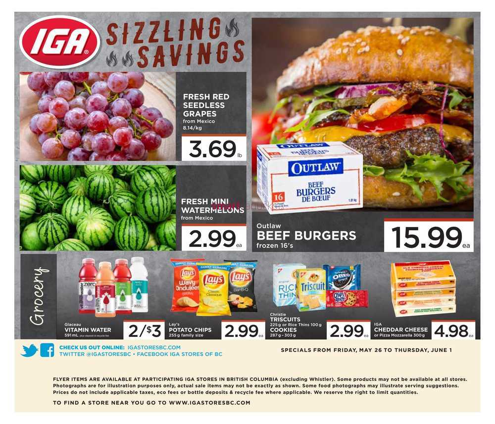 IGA (BC) Flyer May 26 to June 1
