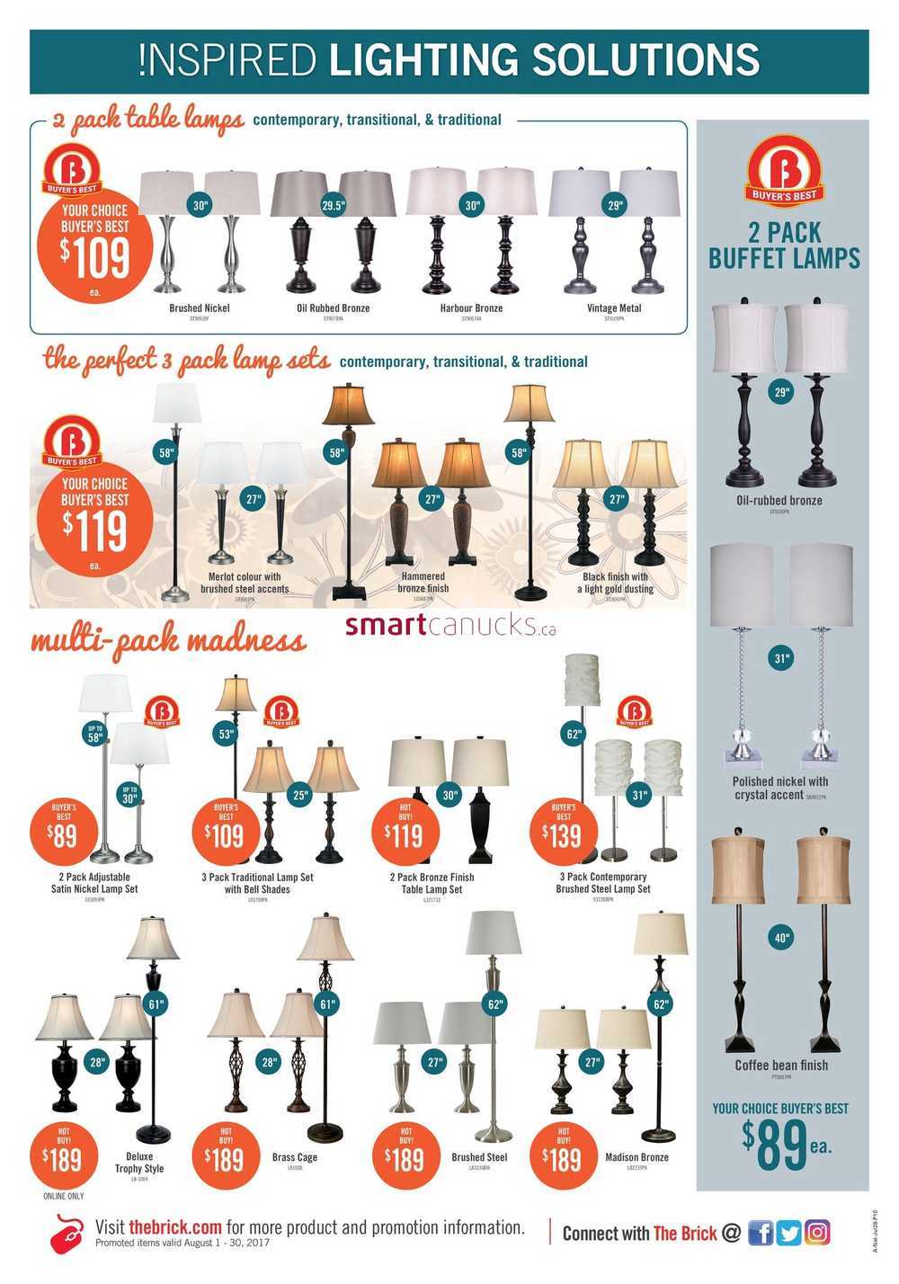 The Brick Inspired Home Solutions Flyer August 1 to 30