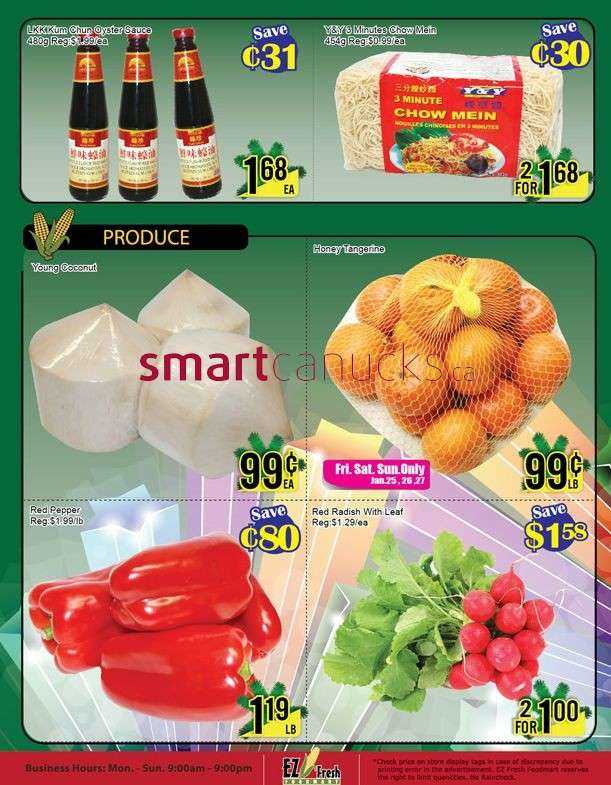 EZ Fresh Foodmart flyer Jan 25 to 31